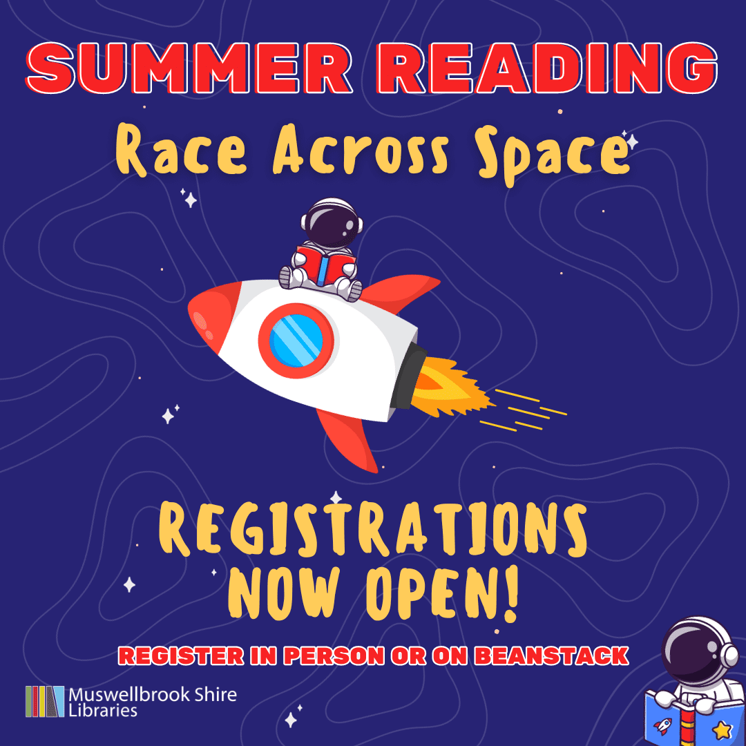 Summer Reading - Race Across Space! : Muswellbrook Shire Libraries