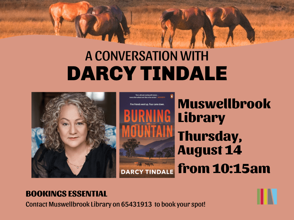 A Conversation with Darcy Tindale at Muswellbrook Library ...